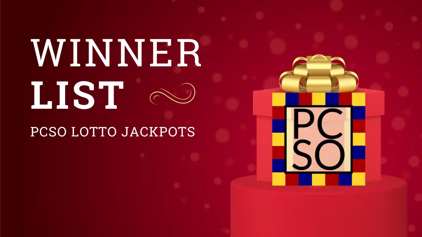PCSO Jackpot Winners